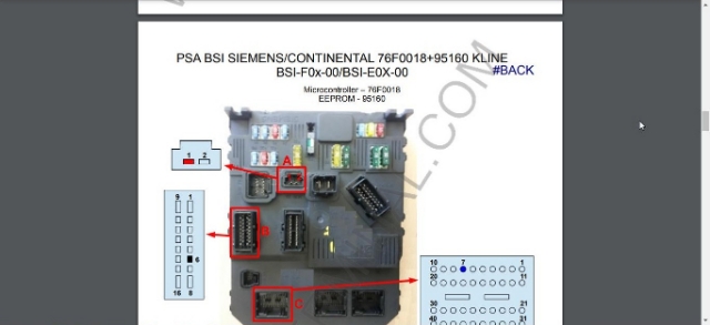 Esquema para Pinout PSA BSI por R$250,00