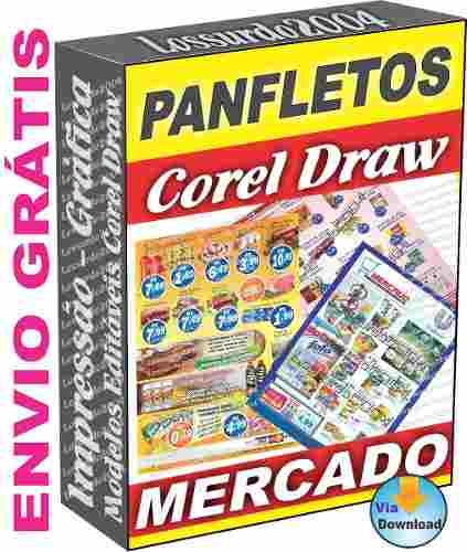 Modelos De Panfleto Folhetos Supermercado Mercado Corel Draw por R$20,78