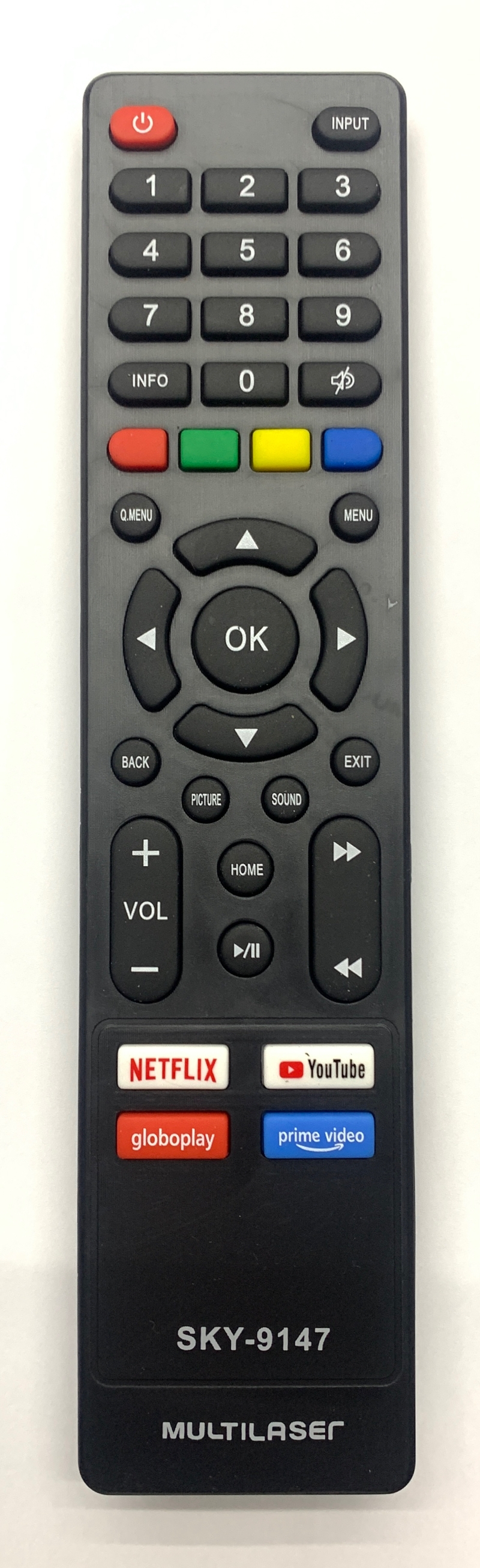 Controle Tv Multilaser Smart Cod Sky 9147