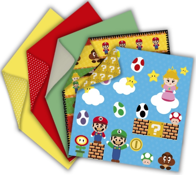 Kit de Papéis Scrapbook Mario Bros - 94 por R$24,90