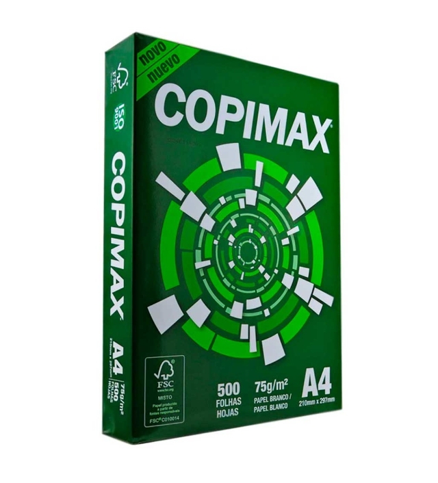 Papel Sulfite A4 Copimax 75g - Resma 500 Folhas - Londrina por R$25,00
