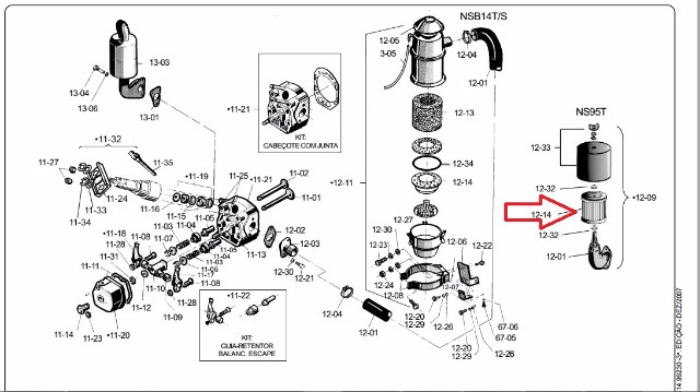 Elemento Filtro de Ar TC - NS11.12593