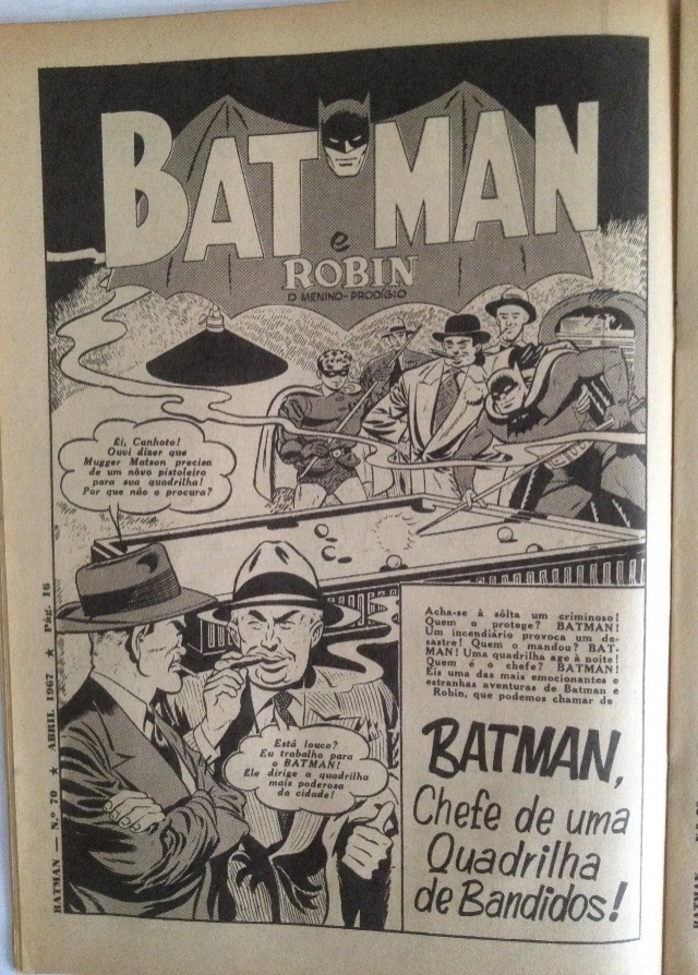 Batman 70 - 2ª série - abril/1967 - EBAL
