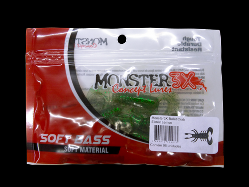 Isca Bullet Crab - Monster3x - Manjuba por R$15,00