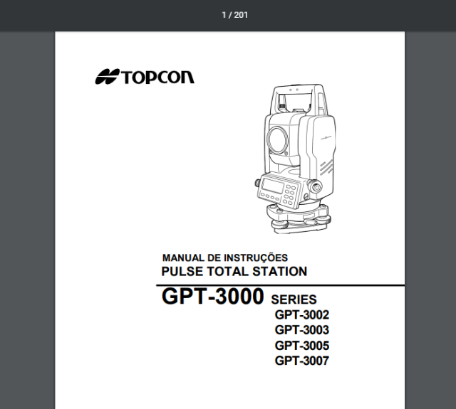 Manual Em Português Topcon Gpt-3005
