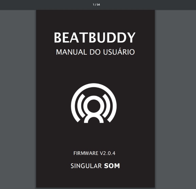 Manual Em Português Do Beatbuddy Singular Sound