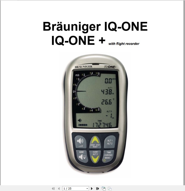 Manual Em Português Do Variômetro Brauninger IqONE