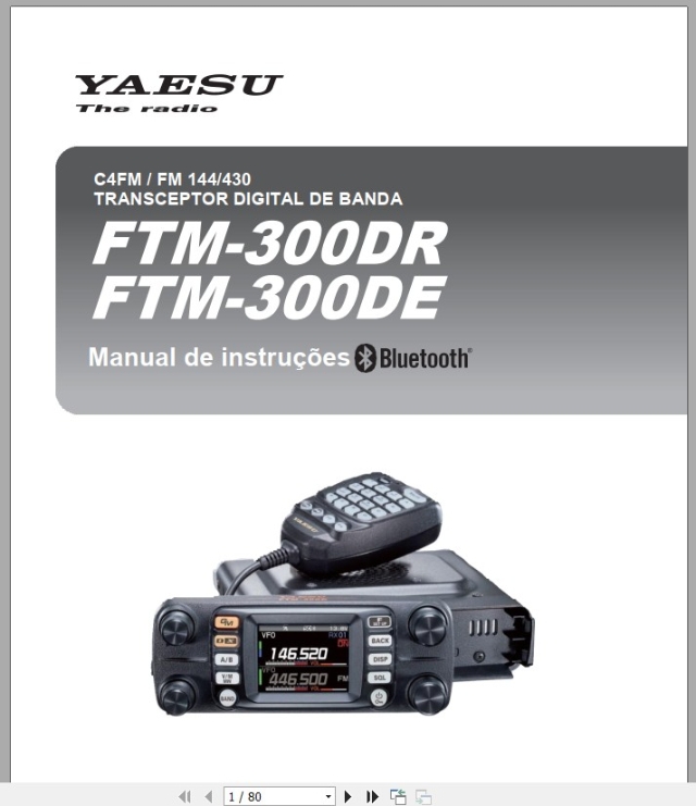 Manual Em Português Do Rádio Yaesu Ftm-300de